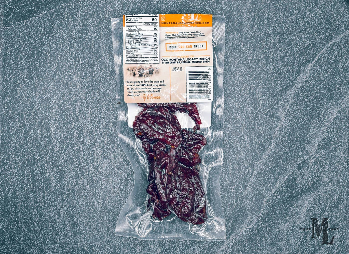 12 Pack | Original Ranch Hand Beef Jerky Strips | 2.25 oz/pack